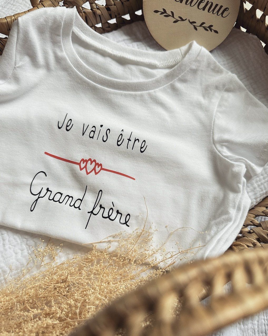 T-shirt enfant annonce grossesse - Nl-creations